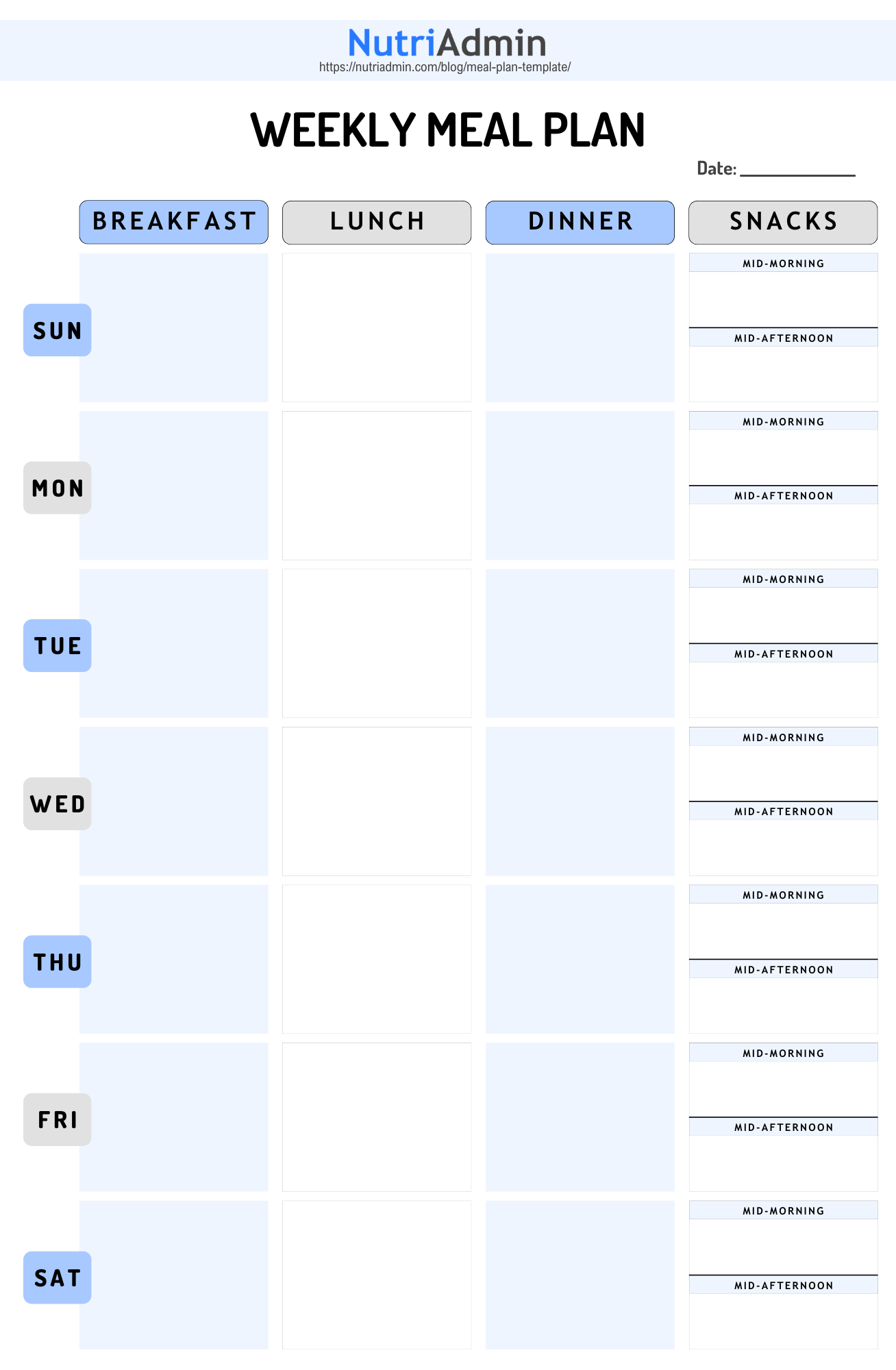 Meal Plan Template Streamlining Meal Planning NutriAdmin Blog Meal Plan Template Streamlining Meal Planning NutriAdmin Blog